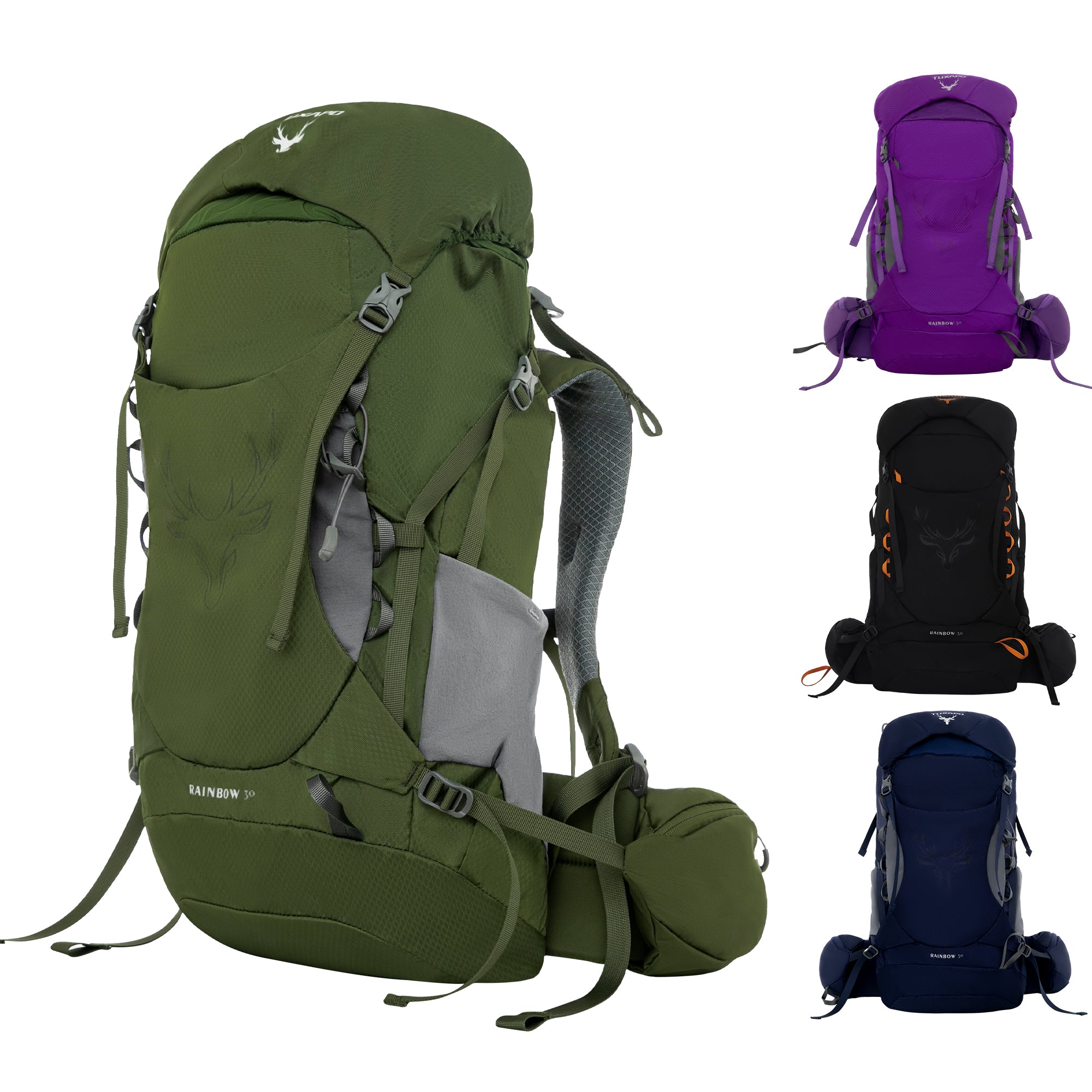 30L Internal Frame Hiking Backpack – Lightweight, Multifunctional with ...